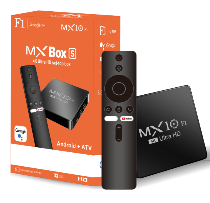 Android TV Box MX10 F1 2GB 16GB Build in Wi-Fi 2.4G + BT5.0 Optional ...