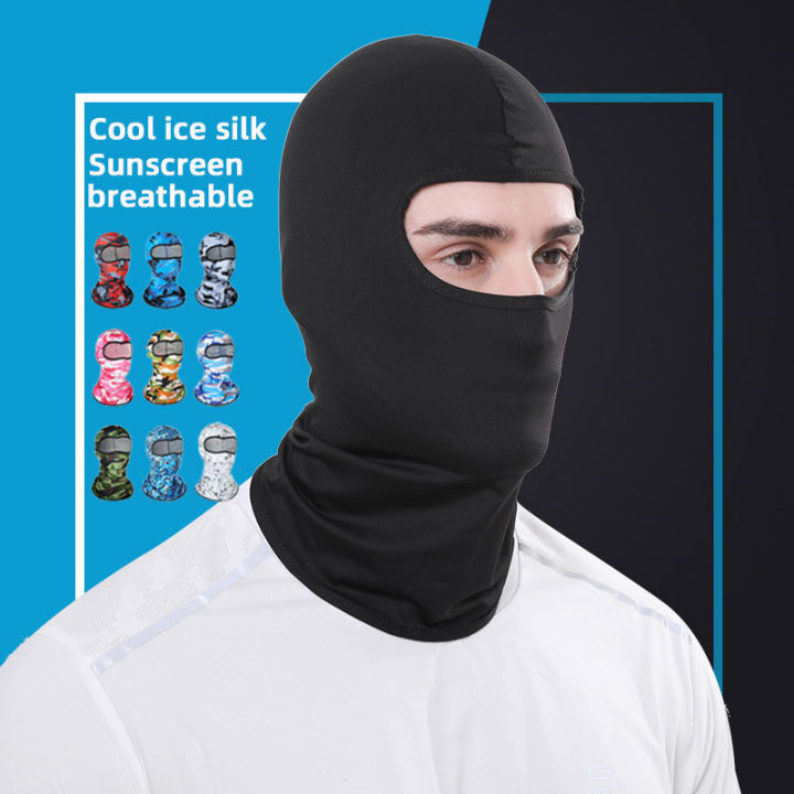 Summer Outdoor Sports Ice Silk Sunscreen Mask Bicycle Motorcycle ...