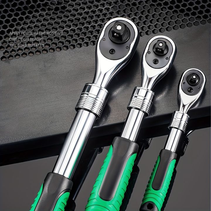 1/4，3/8，1/2 Inch Drive Socket Ratchet Set Extendable Handle Wrench 72 ...