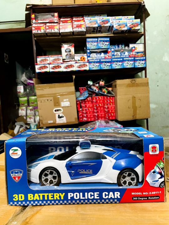 360 rotation door opener police electric car toy with music light ...