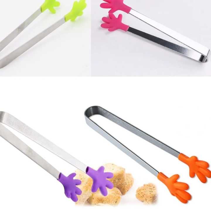 HOT DEAL NO1.1pcs Multifunctional Mini Reacher Tongs Silicone Hand ...