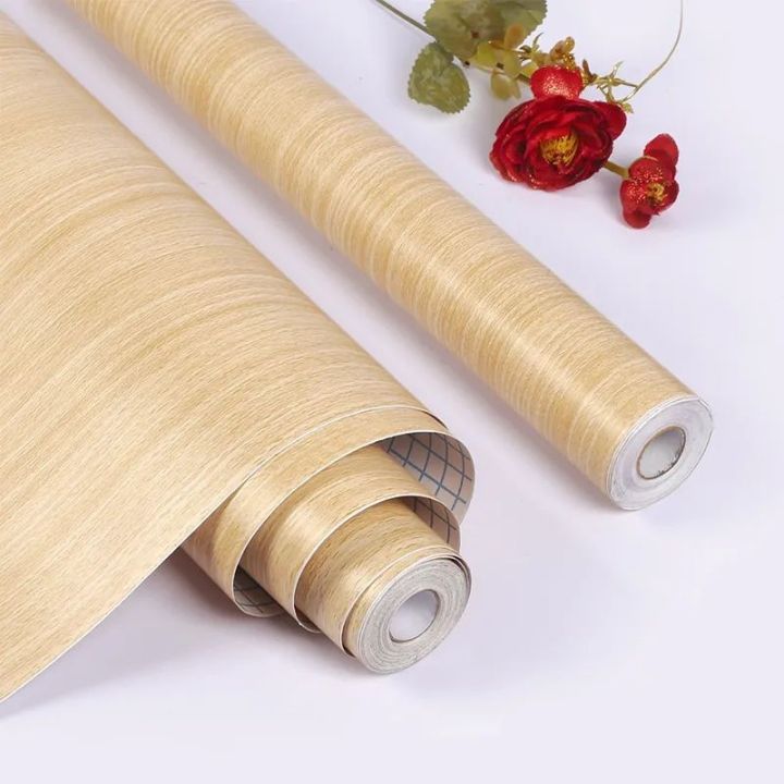 Wooden Texture Sticker Sheet 60cm x 2m Self-Adhesive Decorative Vinyl ...