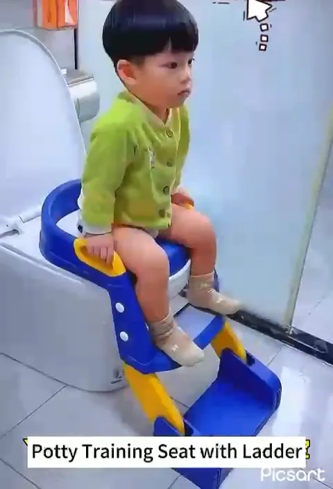 MOONCARE - 2 In 1 Adjustable Foldable Baby Commode Potty Training ...