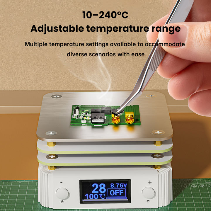 Type-C Mini Hot Plate PCB SMD Board Soldering Plate Adjustable Constant ...