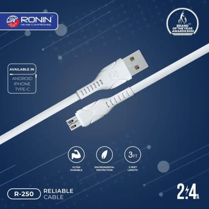 Ronin 100% original Fast charging Micro cable | Daraz.pk