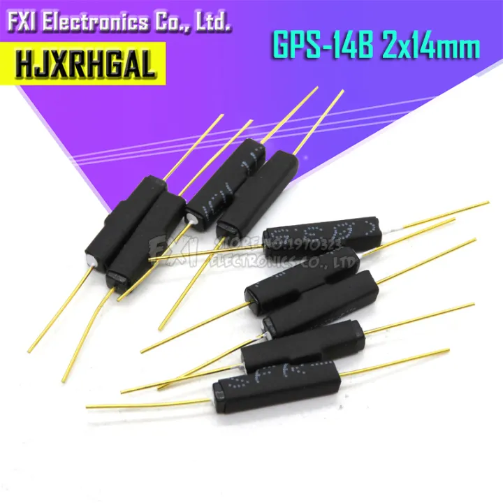 5PCS Plastic Type Reed Switch 2 * 14 Normally Open Magnetic Control ...