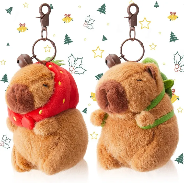 Capybara Plush Toy Kawaii Stuffed Animals Fluffy Capybara With ...