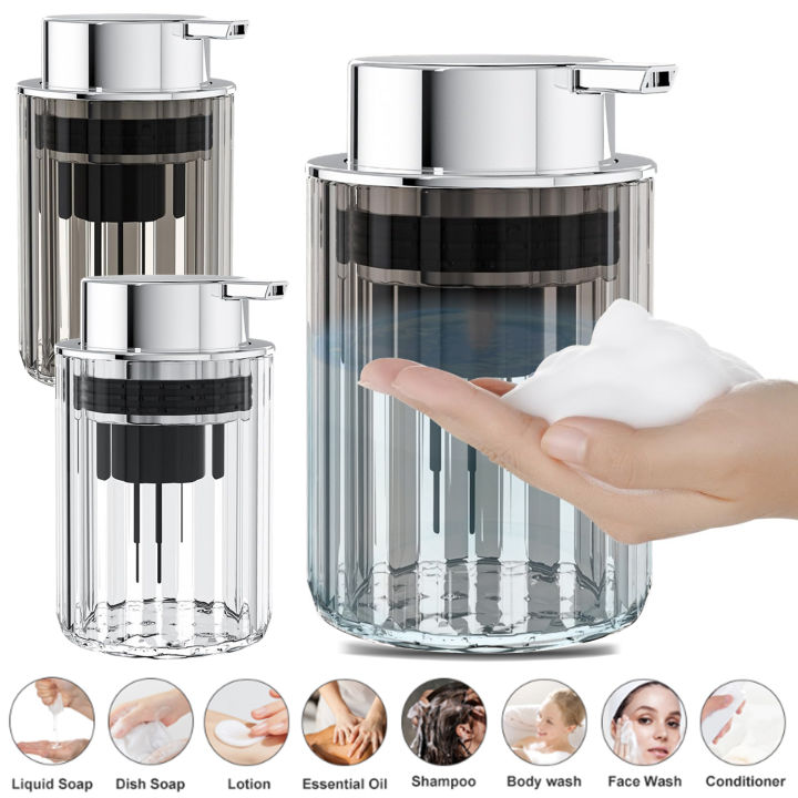 Hands Foaming Soap Dispenser for Bathroom Liquid Soap Mousse Bottle ...