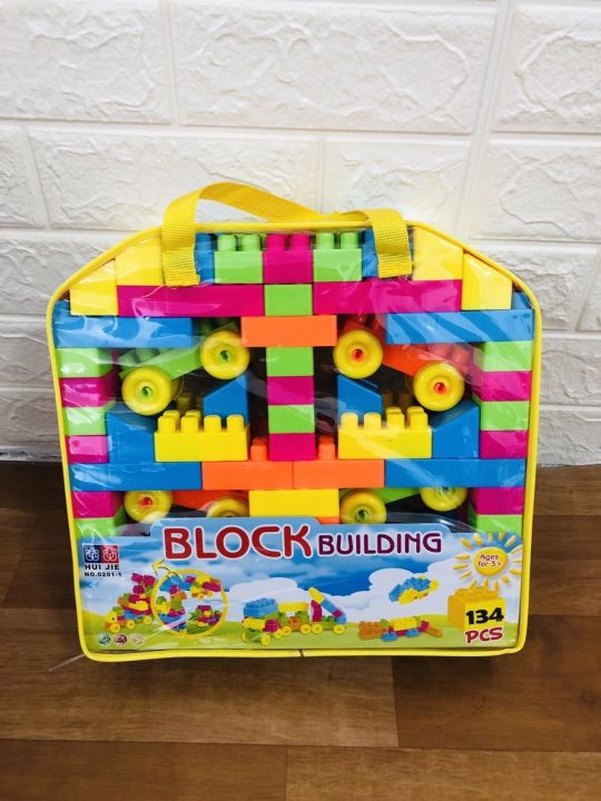 Building Block 134 Pcs-Creative Construction Toy with Colorful Bricks ...