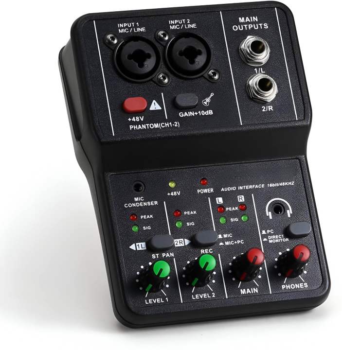 Mini Mixer with XLR, Headphone Output, & More | Daraz.lk