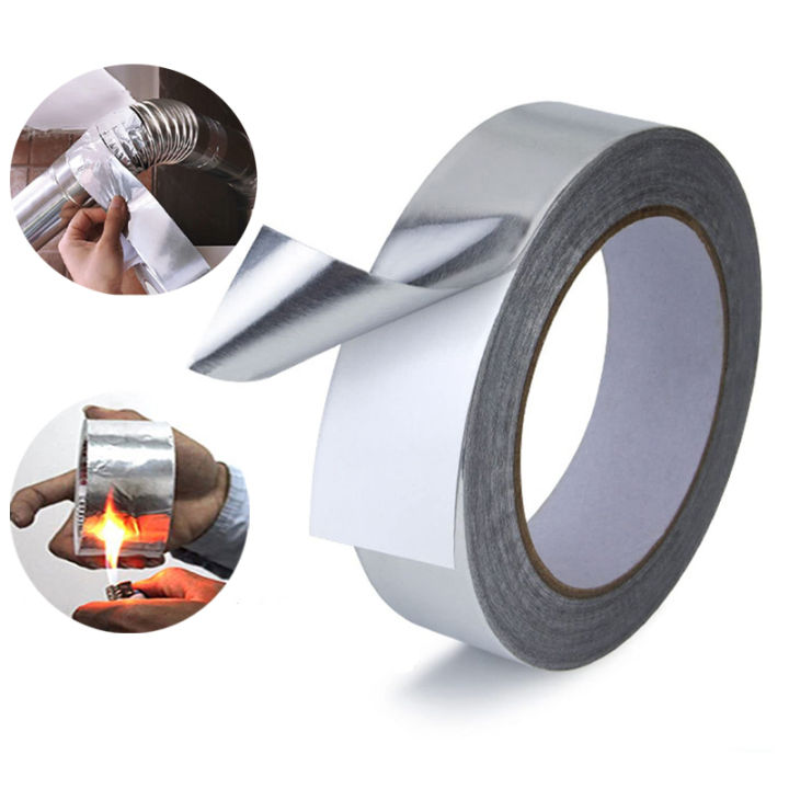 20M Aluminum Foil Tape For Sealing and Patching Hot and Cold HVAC Ducts ...