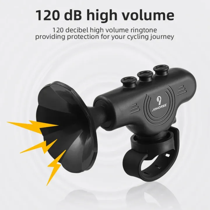 NPY Electronic Bell 120db Cycling Bell Horn High Decibel Horn Handlebar ...