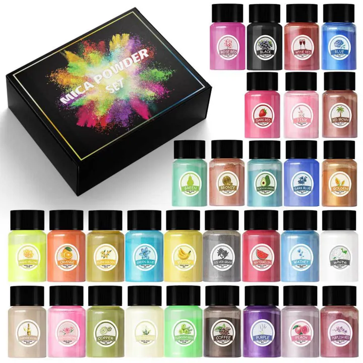 Mica Powder Colorant Powder Pigment for Bath Soap Making Candle Making ...