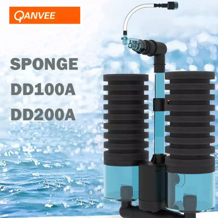 Qanvee Electric Water Sponge USB Purifier Biological Oxygen Fish Tank ...