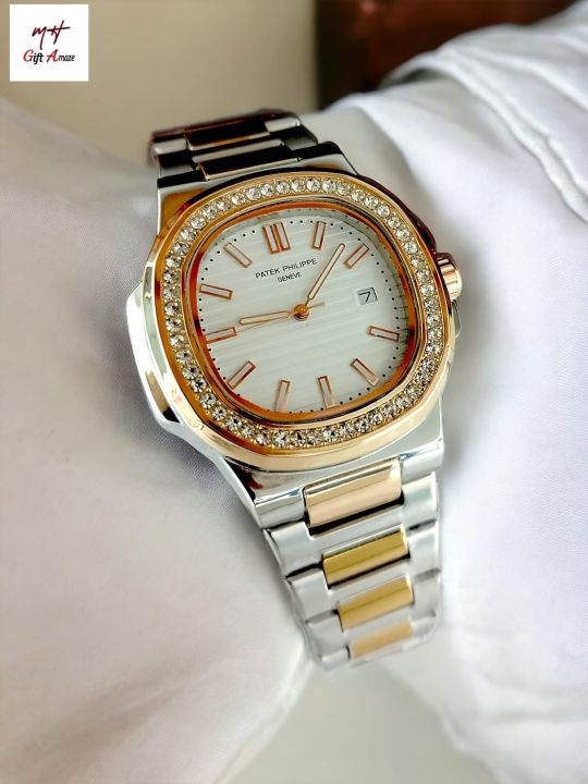 Patek Philippe Stone Case Stainless Steel Butterfly Lock | Daraz.pk