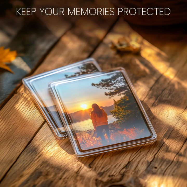 12/20/40Pcs Mini Blank Photo Frames Insert Fridge Magnets Magnetic ...