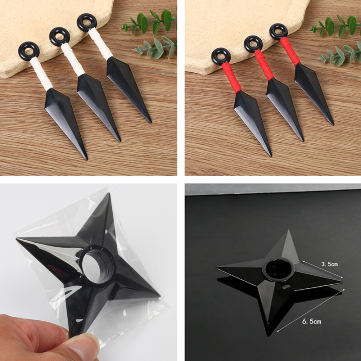 3pcs Anime Darts Ninja Akatsuki Cosplay Hatake Kakashi Uchiha Sasuke ...