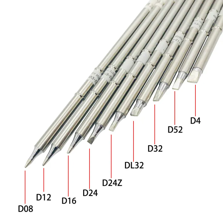 D series Welding iron tips for FX9501/951/907 T12 Handle OLED&STC-LED ...
