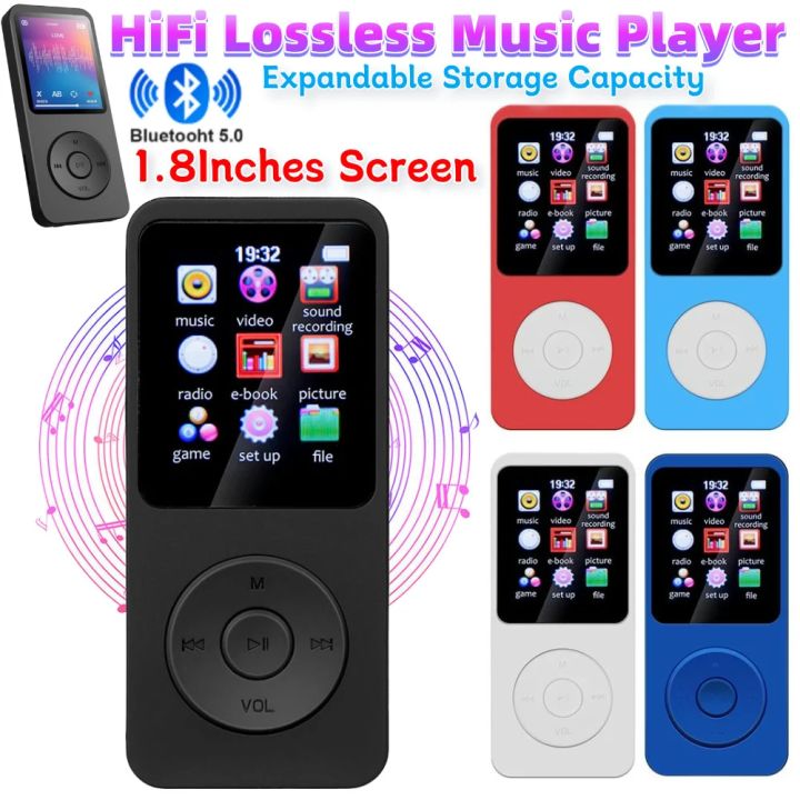 MP3 Player Built-in Speaker Sports MP3 Player Bluetooth-Compatible5.0 Student Walkman Support FM ...