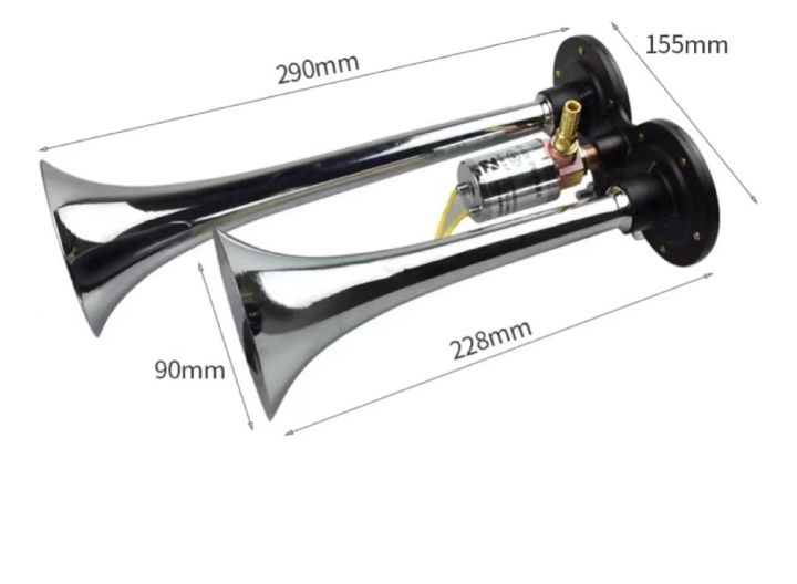 Electric Express horn 2 mouth long air horn for truck bus buses buses ...
