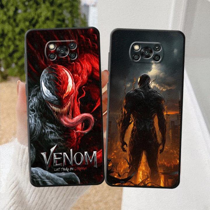 Venom Marvel Phone Case for Xiaomi Poco X3 NFC X5 F5 M3 M4 Pro 5G C40 M5 X4 GT C50 C51 F3 F1 F4 ...