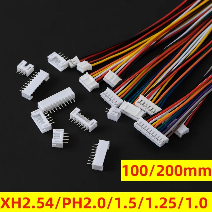 5Sets JST XH2.54 XH ZH PH2.0 1.25mm 1.5mm 2.0mm 2.54mm Wire cable Connector 2 3 4 5 6 7 8 9 ...