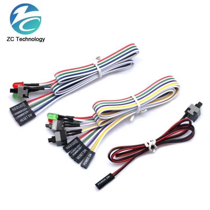 1PCS 65CM Slim PC Compute Motherboard Power Cable Original On Off Reset ...