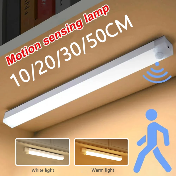 LED Motion Sensor Light Wireless LED Night Light Type C Rechargeable ...