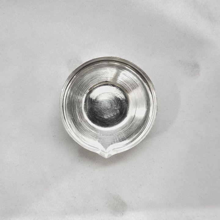 Pure Silver Diyo Puja Diyo Chadi Diyo Traditional Puja Silver Diyo ...