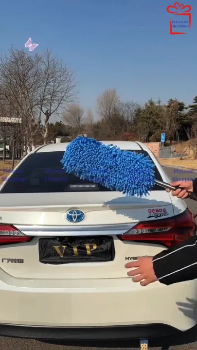 Microfiber Car Duster with Extendable Handle | Car Dusting Brush for ...