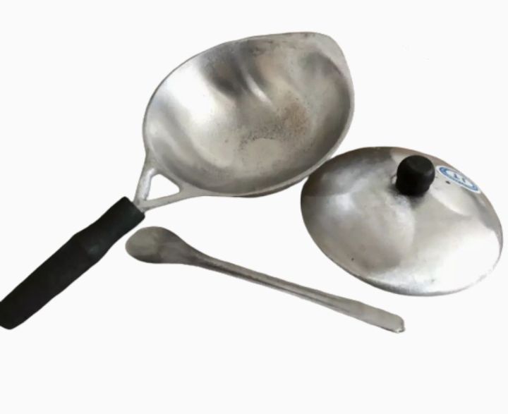 Appa Thachi Aluminum Hopper Pan With Lid & Spatula | Daraz.lk