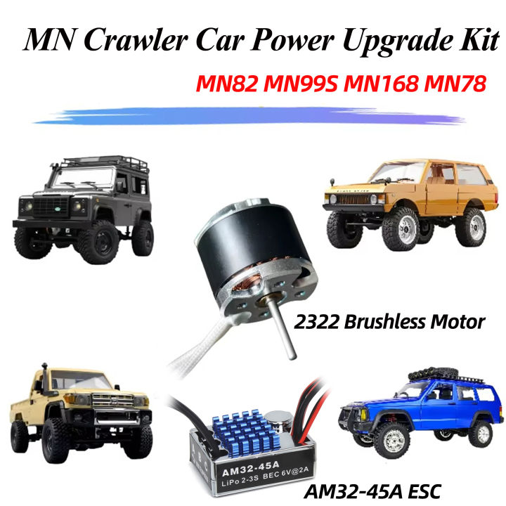 NEEBRC 2322 2600KV Outrunner Brushless Motor AM32 45A ESC for 1/12 RC ...