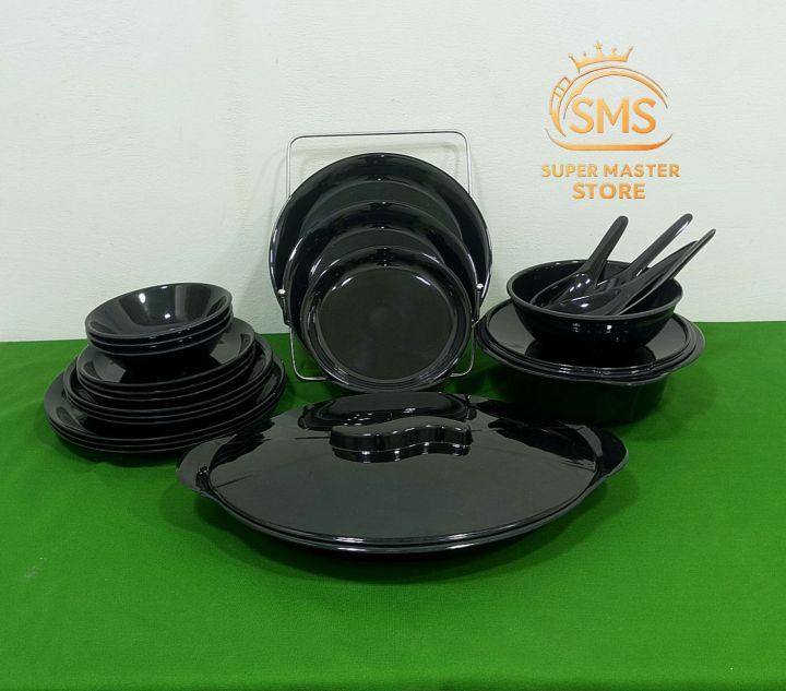 Dinner Set 25 Pieces Melamine Double Glaze High Quality Dinner Sets ...