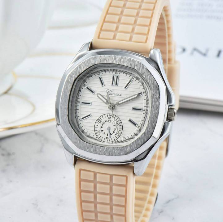 Geneva brand watches authentic work women's silicone strap watch with ...