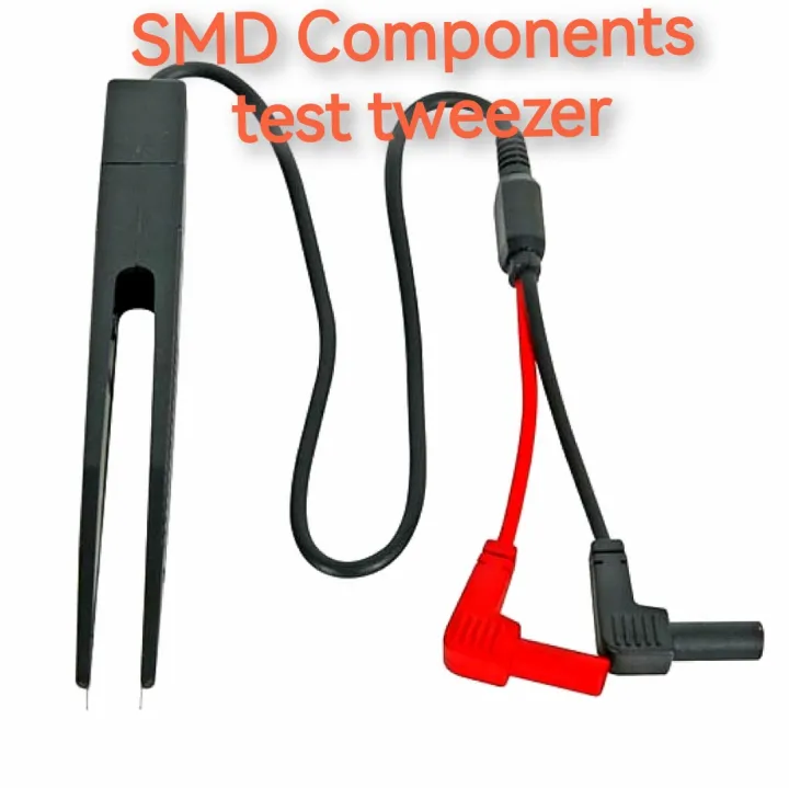 SMD component test tweezers, 40 cm cable, fine tip, max. 24 V/1 A ...