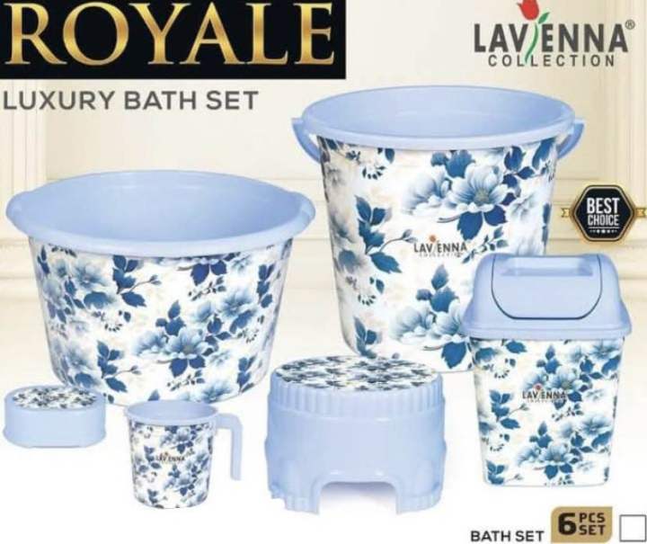 Royal Luxury Plastic Bath Sets For Washroom | Best Quality Bath Set ...