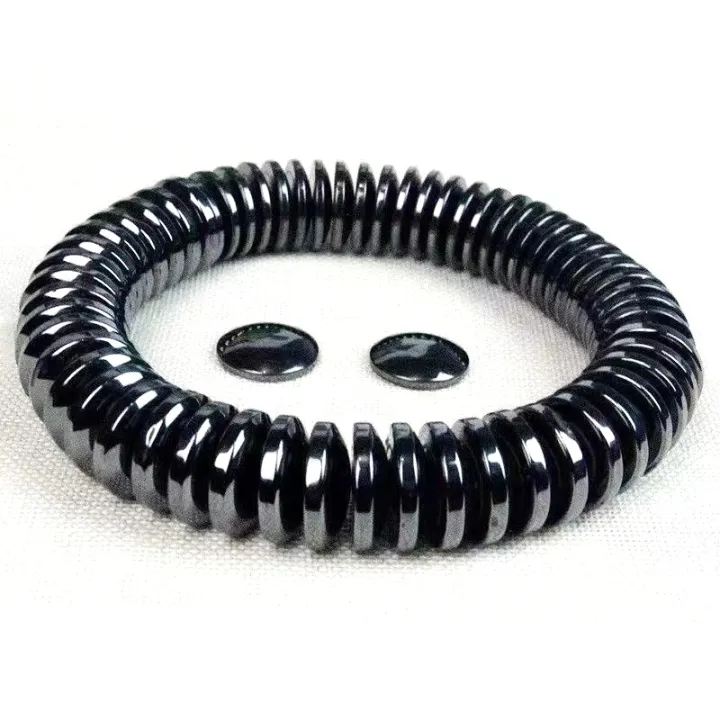 40Pcs Black Polishing Ferrite Magnet Palm Stone Magnetic Hematite ...