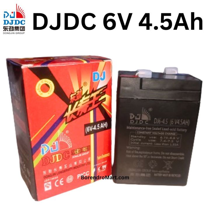 DJDC 6V 4.5Ah Battery For Rechargeable Fan | Daraz.com.bd