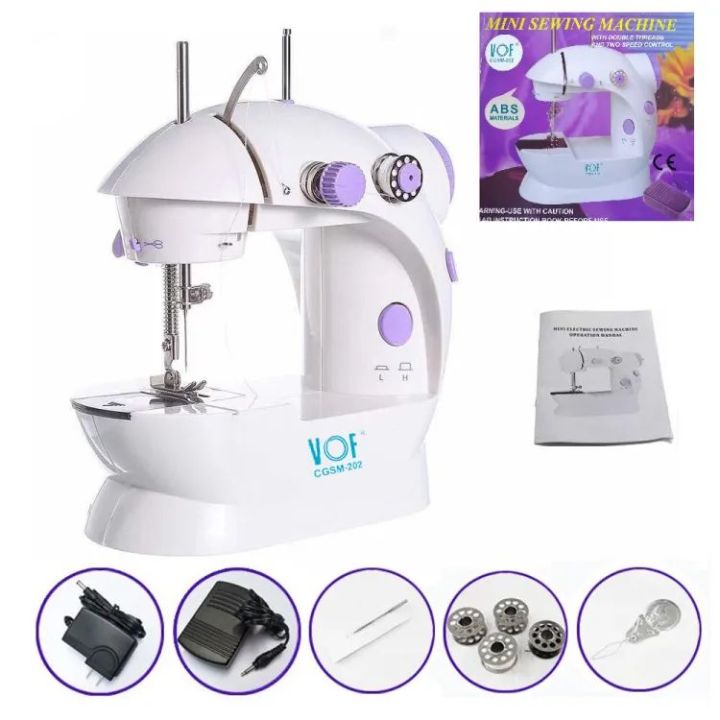 VOF CGSM202 ABS Material Chinagoltd Mini Sewing Machine Portable Mini ...