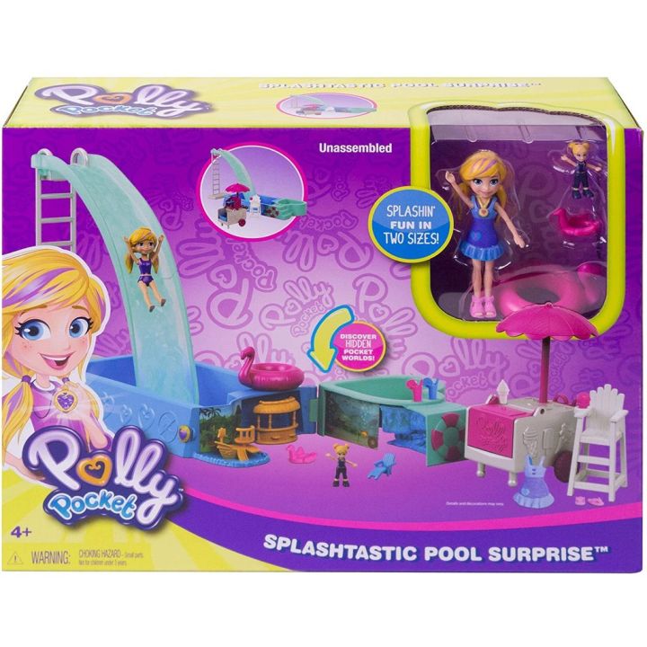Real splashtastic pool surprise Polly Pocket Pool | Shop.com.mm