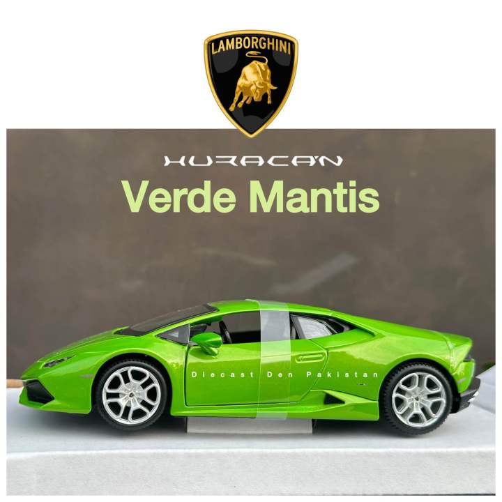 Lamborghini Huracan Verde Mantis 1/24 Scale Diecast Model Car - Maisto ...