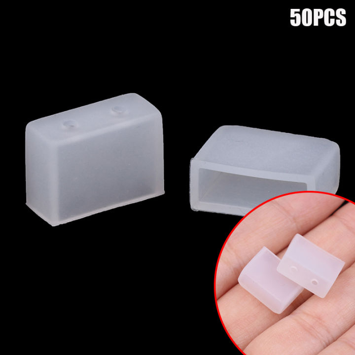 50PCS Silicone Neon Strip 6x12MM End Cap LED Silicone Connector ...