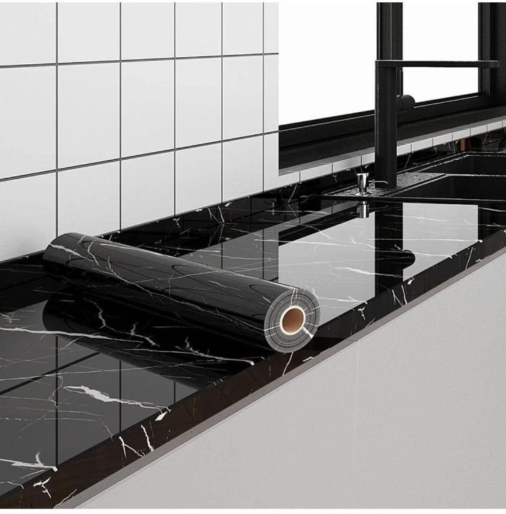 Marble Wall Sticker Wallpaper for Kitchen Furniture Cabinets Almirah ...