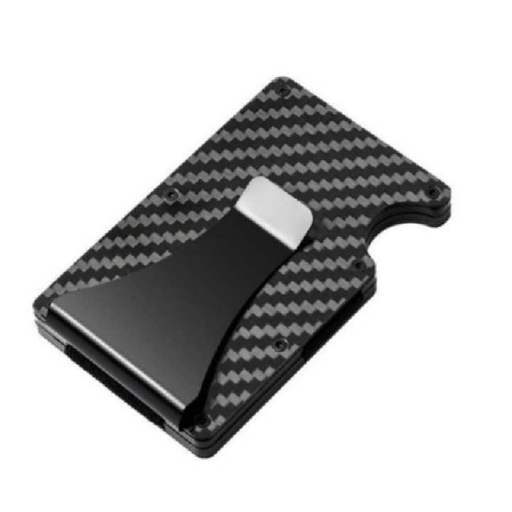 Money Clip for Men,RFID Blocking Carbon Fiber Wallet,Minimalist Slim ...