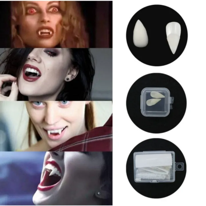 Halloween False Teeth Vampire Plastic Fake,, Prank Horror Toy | Daraz ...