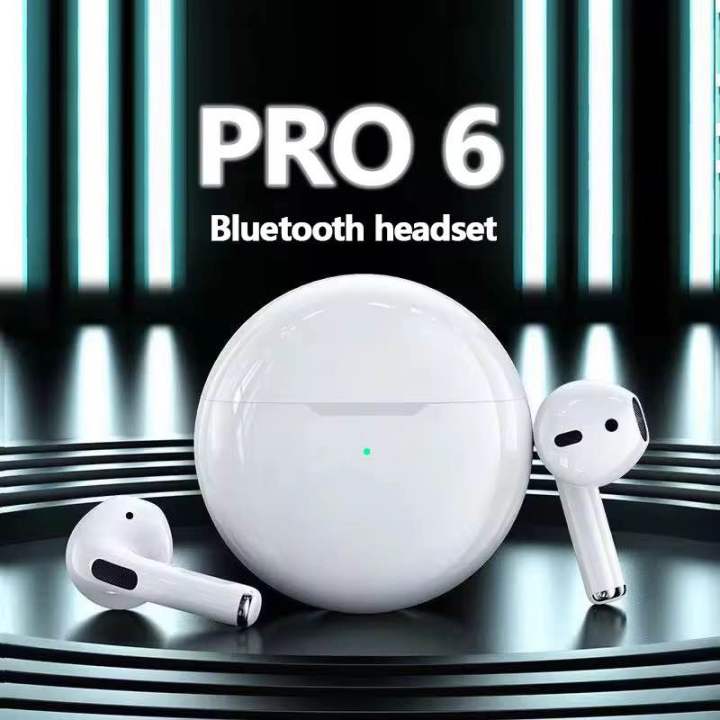 Wireless Bluetooth Earbuds, Pro 6 TWS Earphones | Daraz.lk