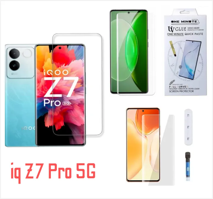 iQ Z7 Pro 5G UV Full Glue Tempered Glass | Daraz.com.bd