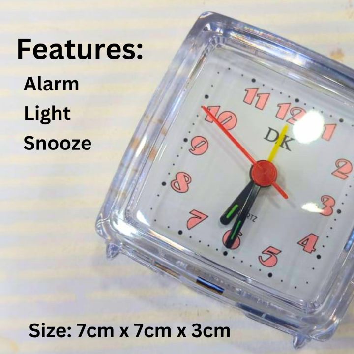 Craftify Crystal Alarm Clock, table clock with alarm, light and snooze ...