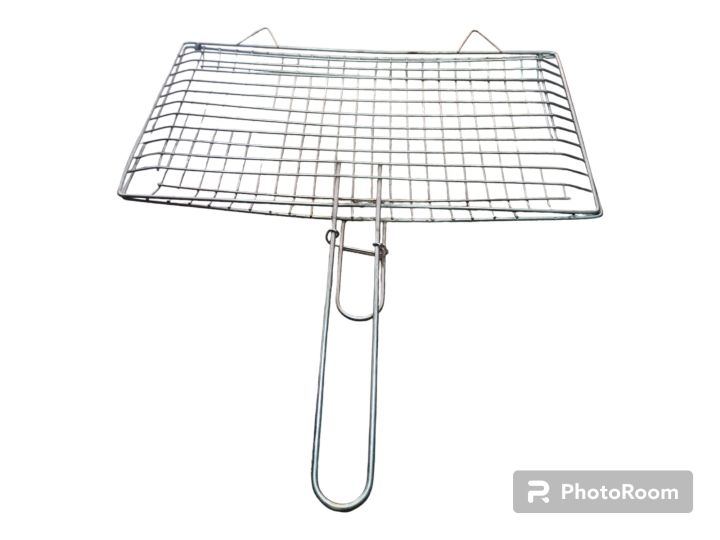 bar bq hand grill fish steel Less steel tar 13inch | Daraz.pk