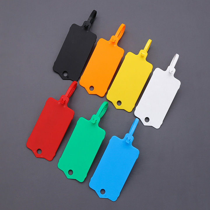 50/100Pcs Reusable Plastic Tags Hang Tag Waterproof Label Seal Cable ...